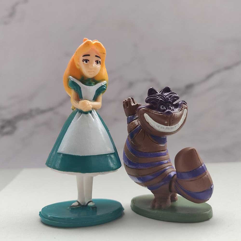 Alice in Wonderland 6-Piece PVC Cake Ornament Alice Toy Figure | Shopee ...