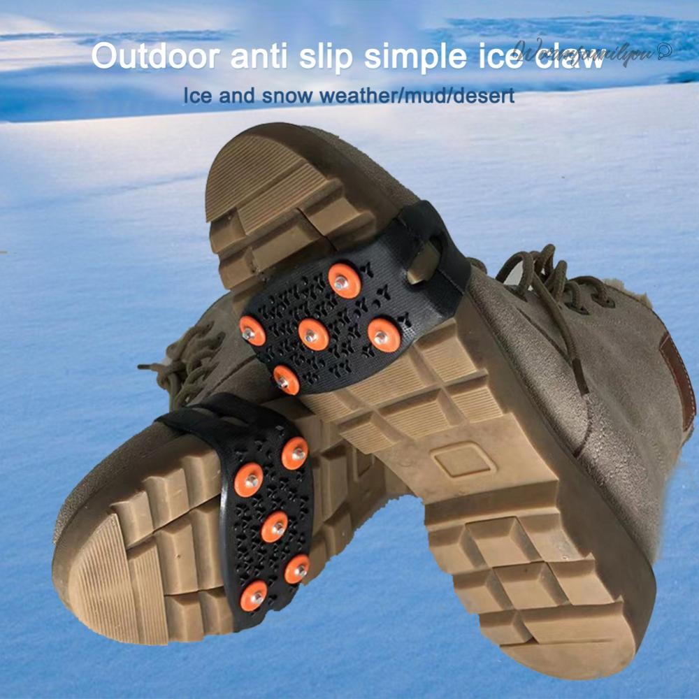 5/6/7 Spikes Ice Snow Grips Non Slip Shoe Ice Grippers Lightweight for ...