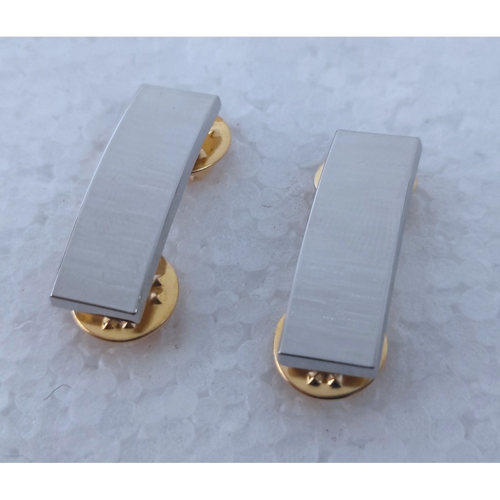 REPRODUCTION WW2 PAIR OF US ARMY FIRST LIEUTENANT OFFICER RANK INSIGNIA ...