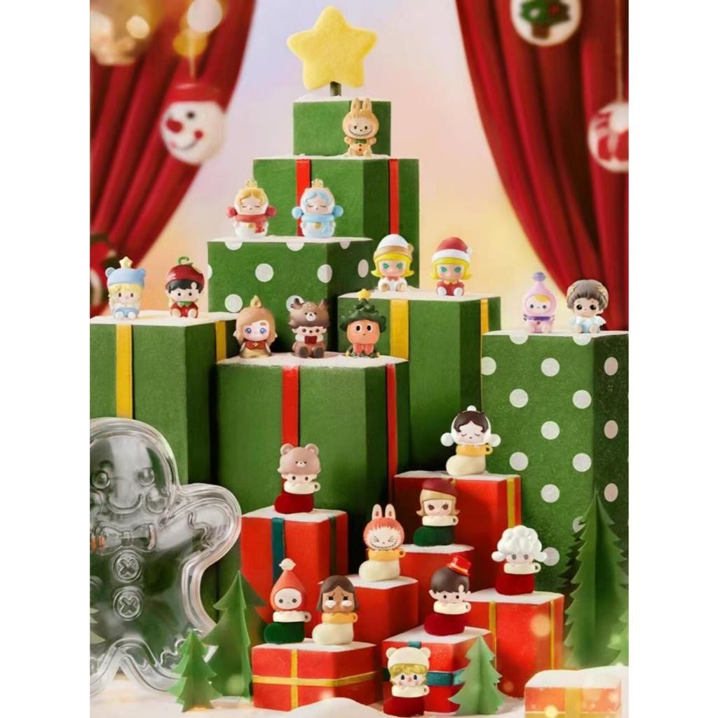 Genuine Popbean Christmas Party Series MOLLY LABUBU SP DIMOO official ...