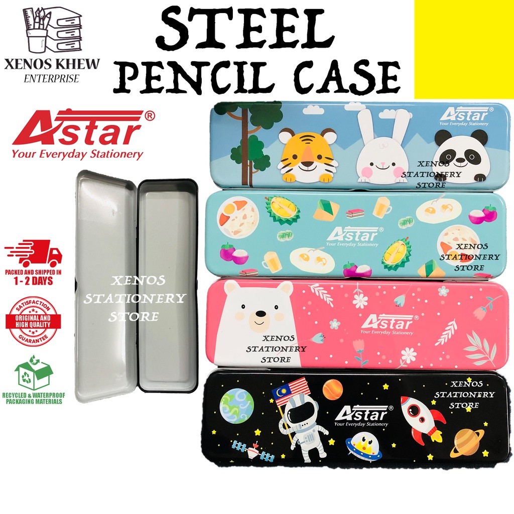 ASTAR A50 STEEL PENCIL CASE SINGLE LAYER / ASTAR A50 KOTAK PENSIL ...