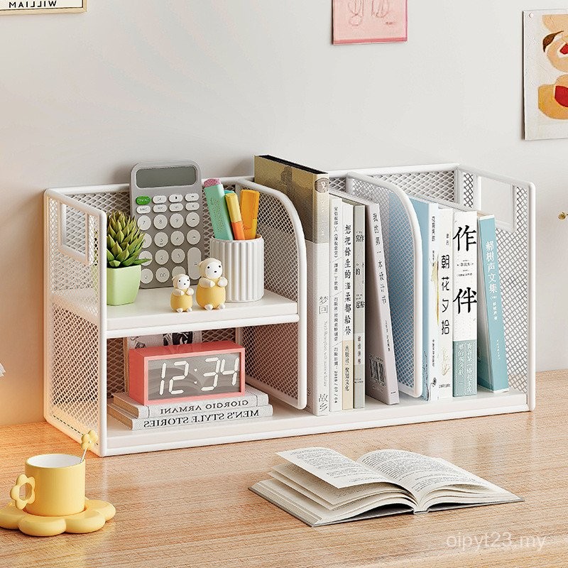 Meja berdiri komputer meja rak kecil penyimpanan rak banyak lapisan ...