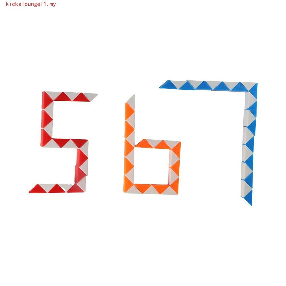 KICKSLOUNGEL 24 Speed Magic Snake Ruler, Transformable Cube Folding ...
