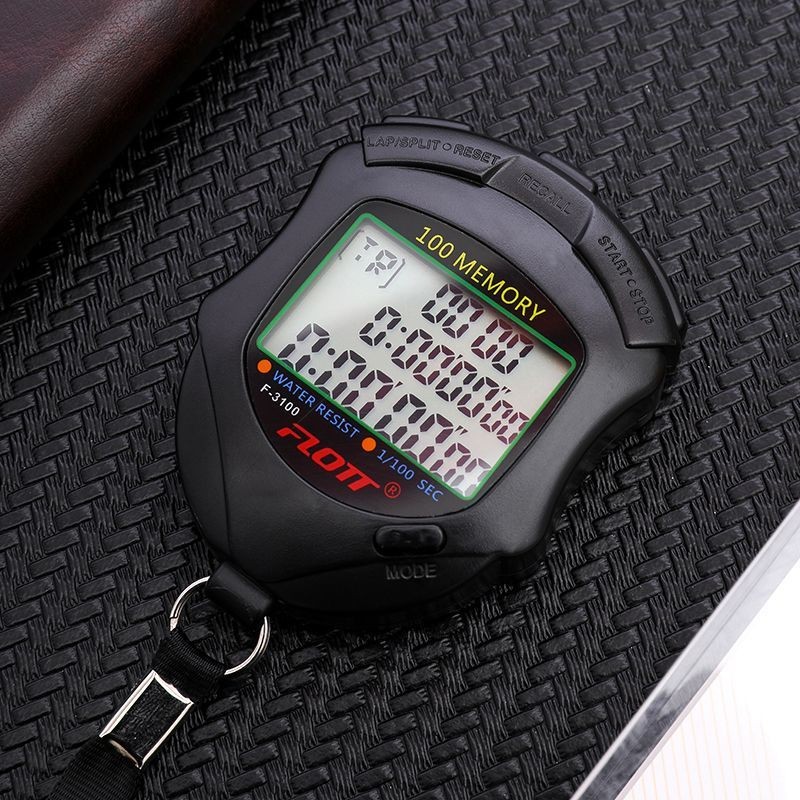 Sports Stopwatch Waterproof Digital LCD Chronograph Counter Accurate ...