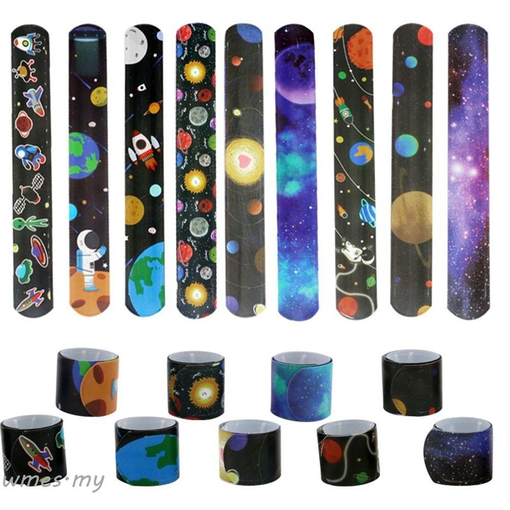 WMES1 5pcs Space Slap Bracelets Birthday Gift Kids Adults Planet ...