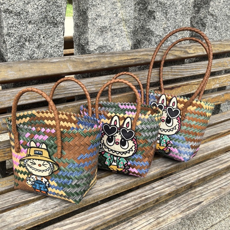 Labubu labubu High-value Hand-woven Bag labubu Bag Cute Rabbit Japanese ...