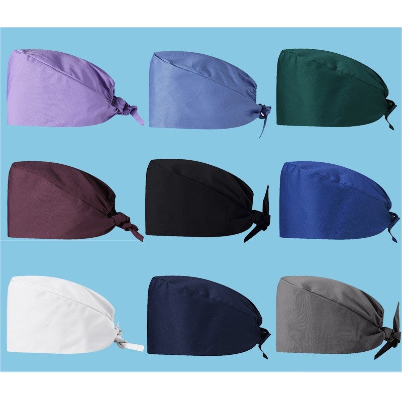 Doctor Operating Cap Male Dental Solid Color Nurse Hat Female Tension ...