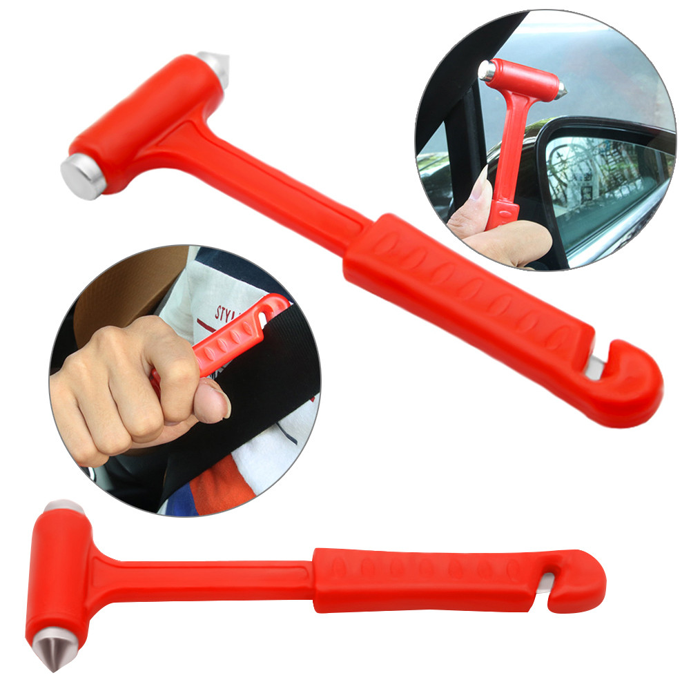 [Getdouble.my] 2 in 1 Mini Car Safety Hammer Life Saving Escape Emergency Hammer Seat Belt ...