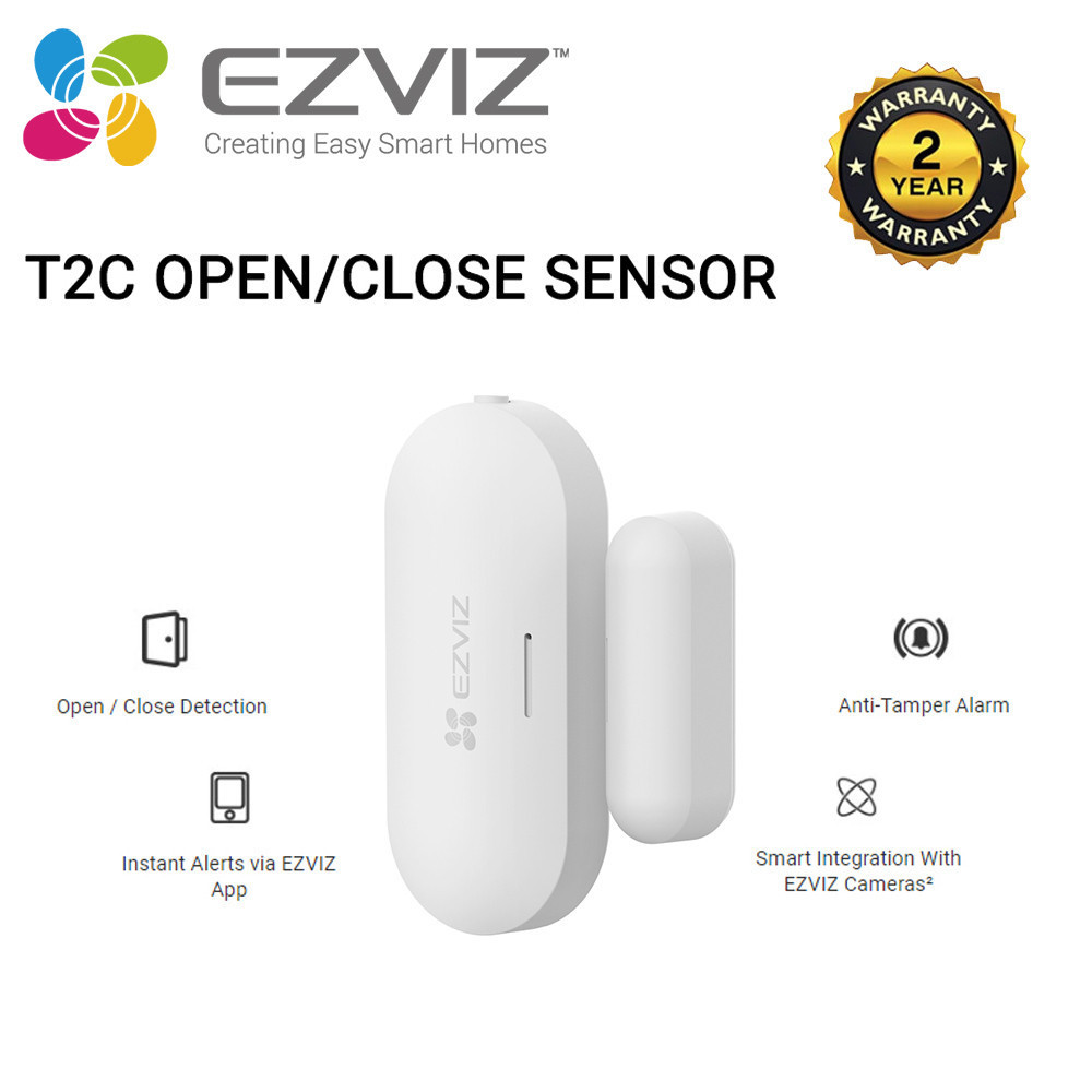 Ezviz T2C Smart Home Open Close Detection Sensor With Anti Tamper Alarm ...
