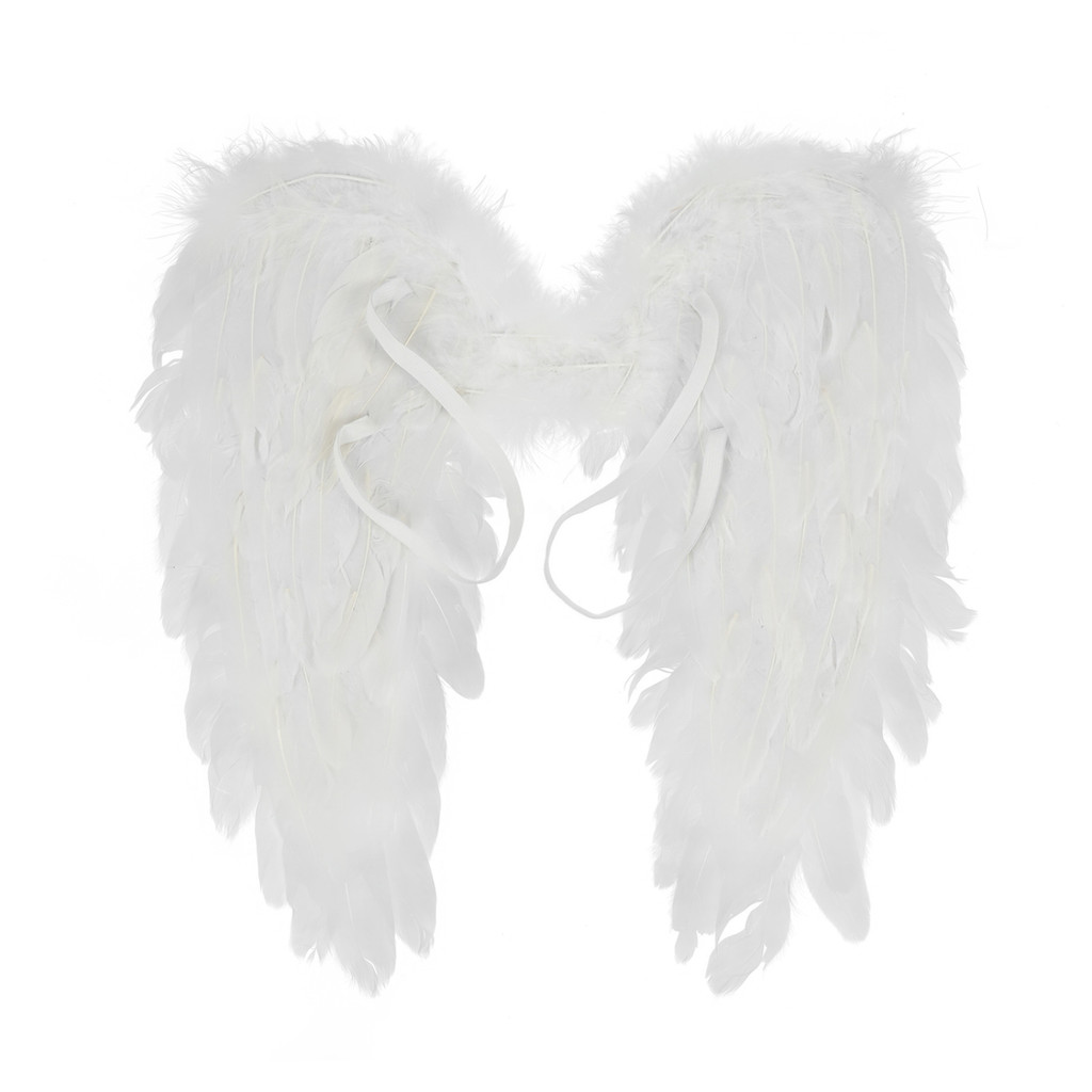 Adult Children Angel Cosplay Costume Prop Feather Elastic Band Solid ...