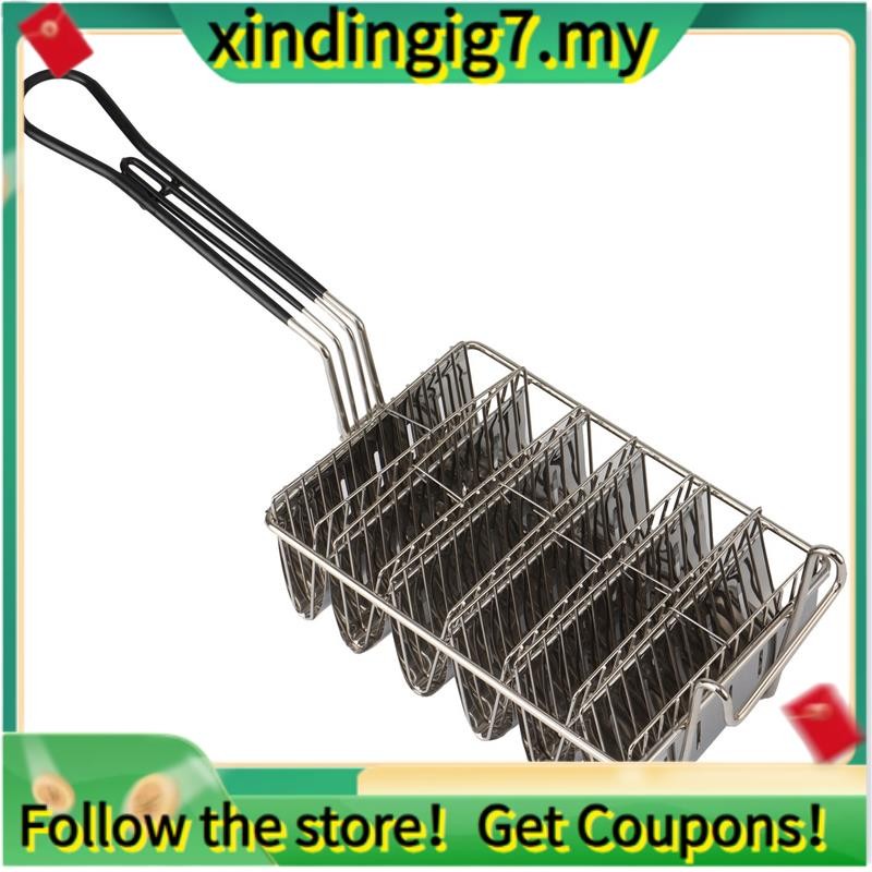 【IN STOCK】Taco Fryer Basket, Taco Shell Fryer, Holds 6 Shells Deep ...