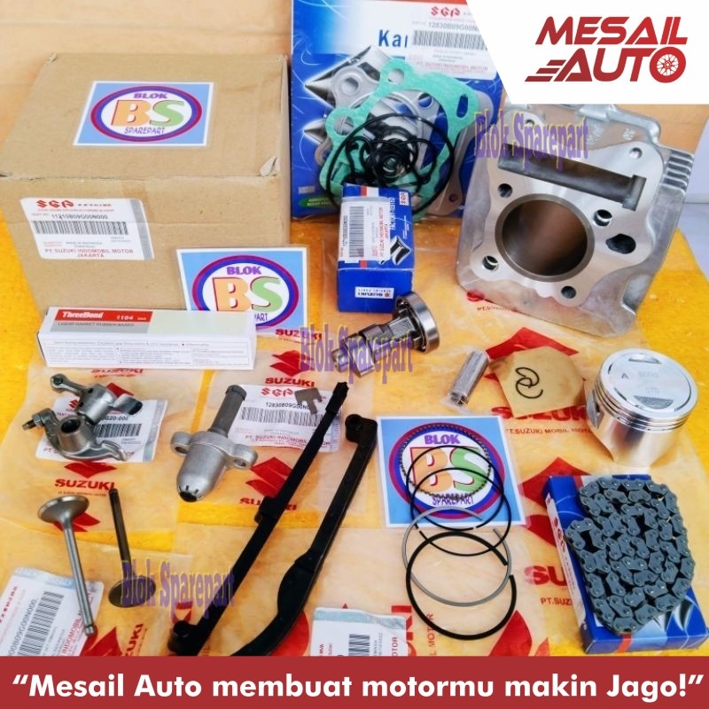 Complete Package of Piston Block Complete Suzuki Smash 110 Old pnp ...