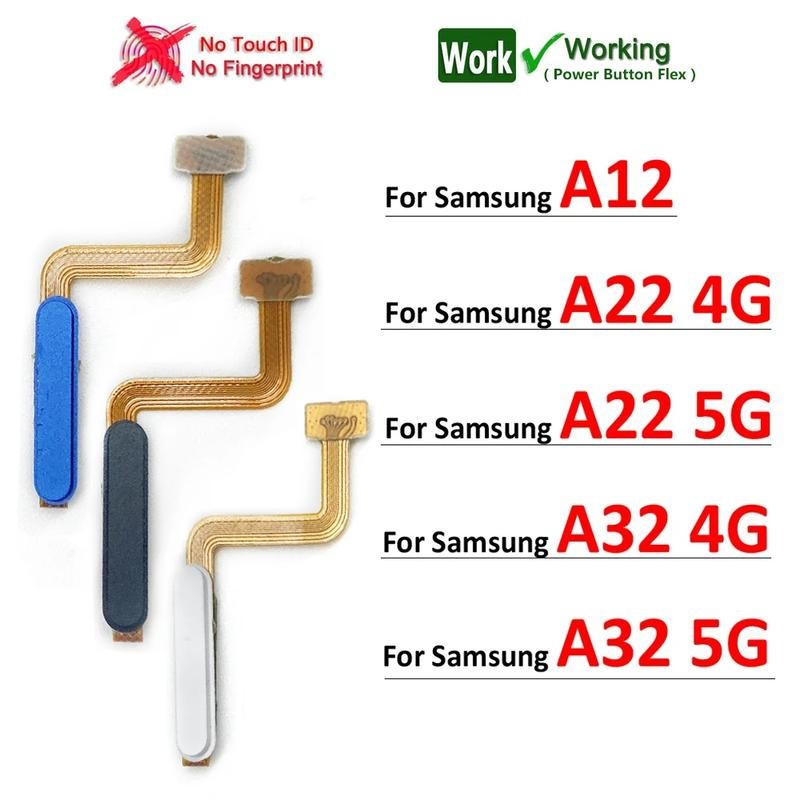 New For Samsung A12 A22 A32 4G 5G Fingerprint Sensor Home Return Key ...
