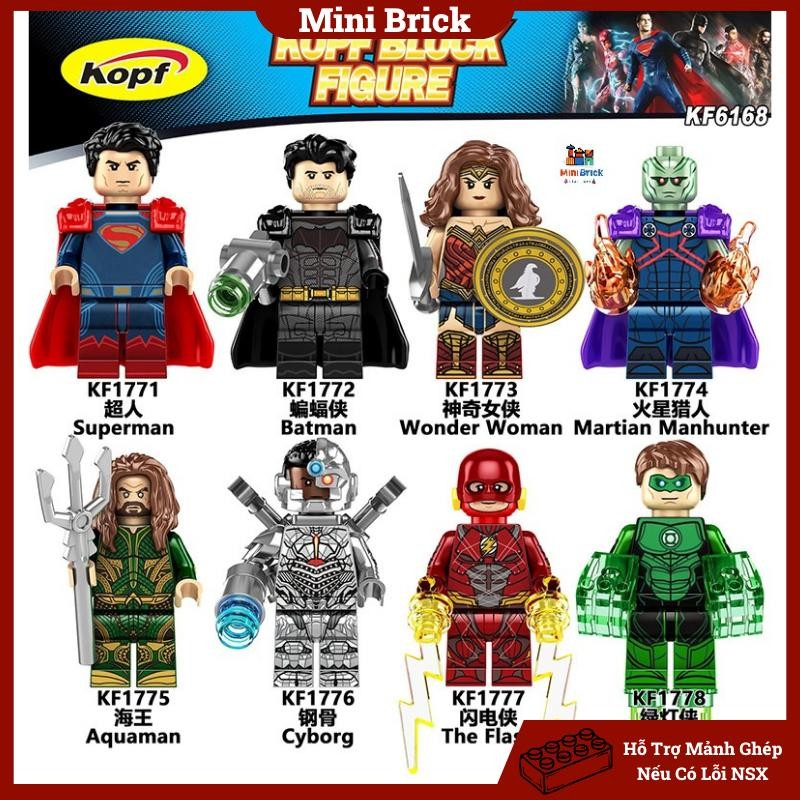 Dc Comic Minifigures Assembly Model Superhero KF6168 Justice League ...