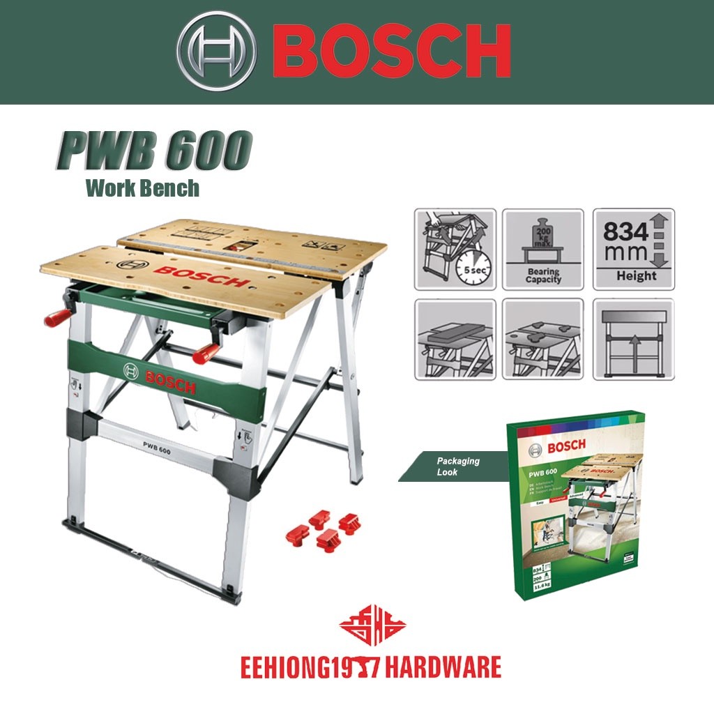 BOSCH PWB600 Work Bench PWB 600 Table Kerja Meja 0603B05200 | Shopee ...