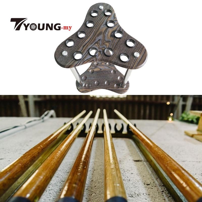 [Available] Pool Cue Rack Only Pool Stick Holder Wooden Organizer ...
