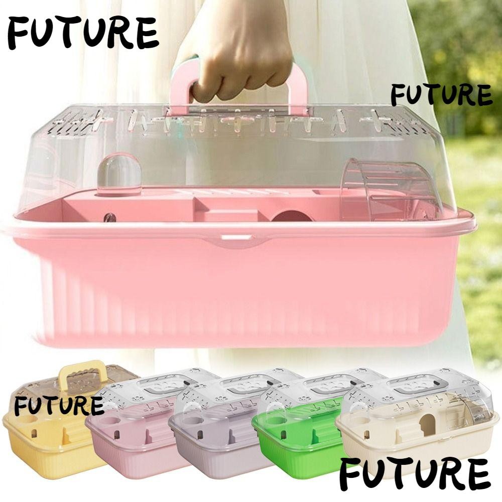 HL-FUTU Hamster Habitat House, Ventilation Transparent Hamster Cage ...