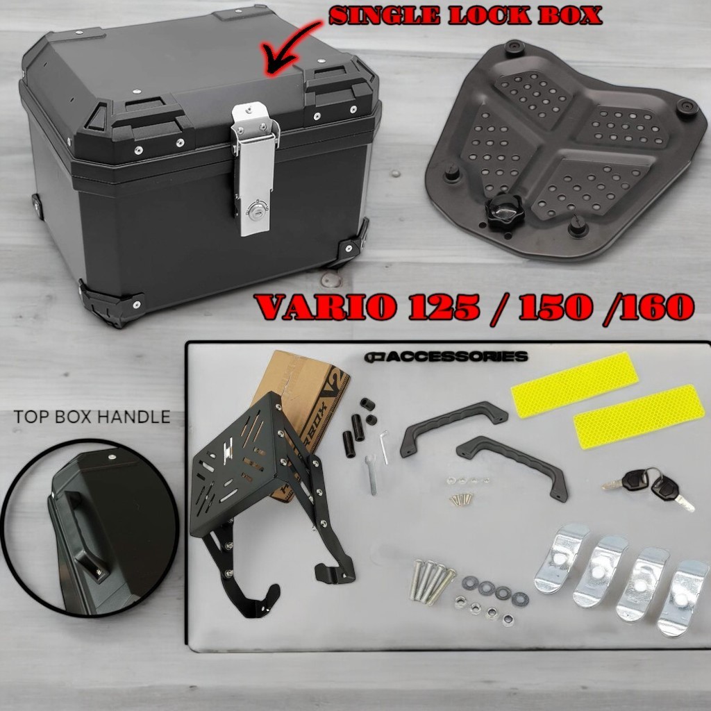 45 LITRE HYPER BOX SET VARIO 125 VARIO 150 VARIO 160 JB-STYLE RACK ...