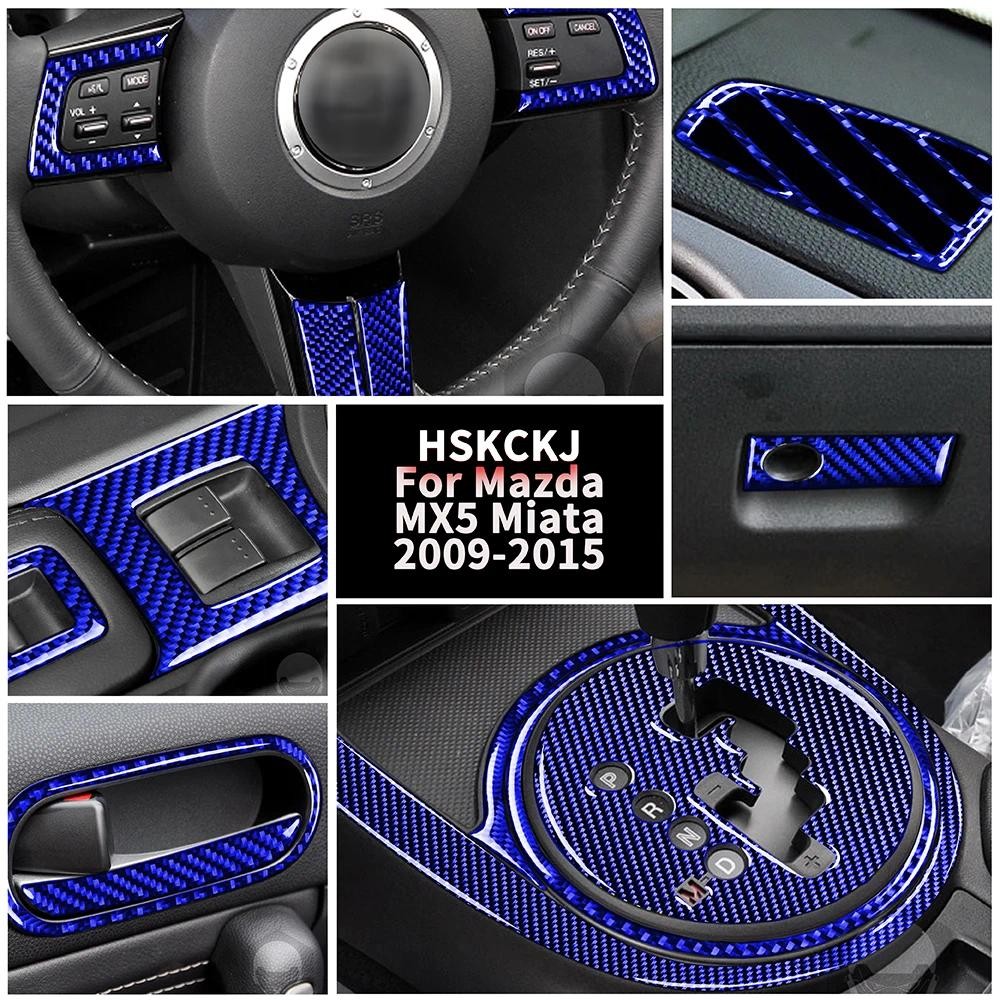 Dark Blue Carbon Fiber Stickers For 2009-2015 Mazda MX5 NC Miata ...