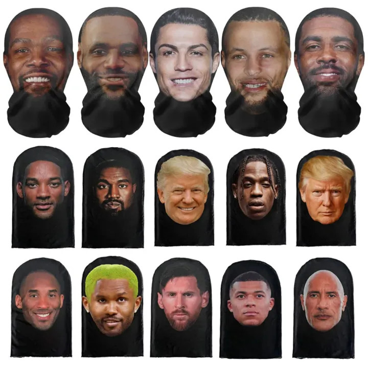 3D printed Full Face mask Cosplay Diddy Kanye mask Celebrity disguise ...