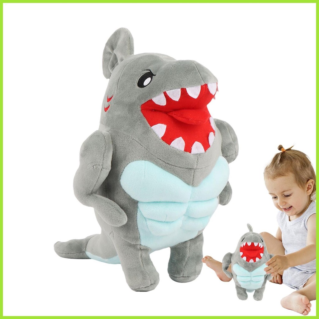 Shark Plush Toy Muscle Shark Plush Toy Muscle Shark Stuffed Animal Toy ...