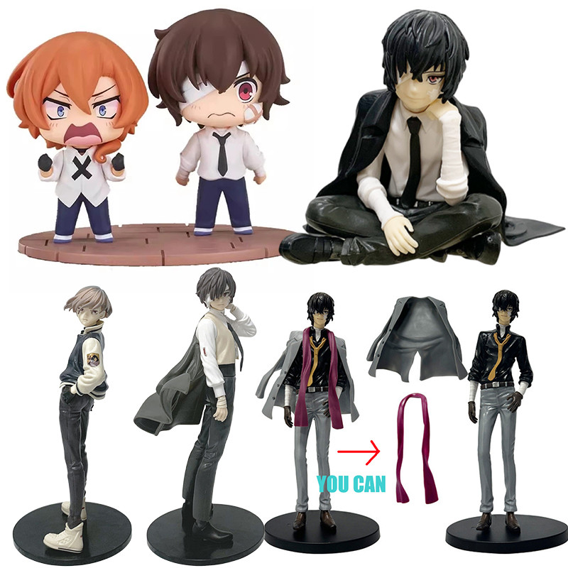 Bungo Stray Dogs Dazai Osamu Action Figure Q Version Nakahara Chuuya ...