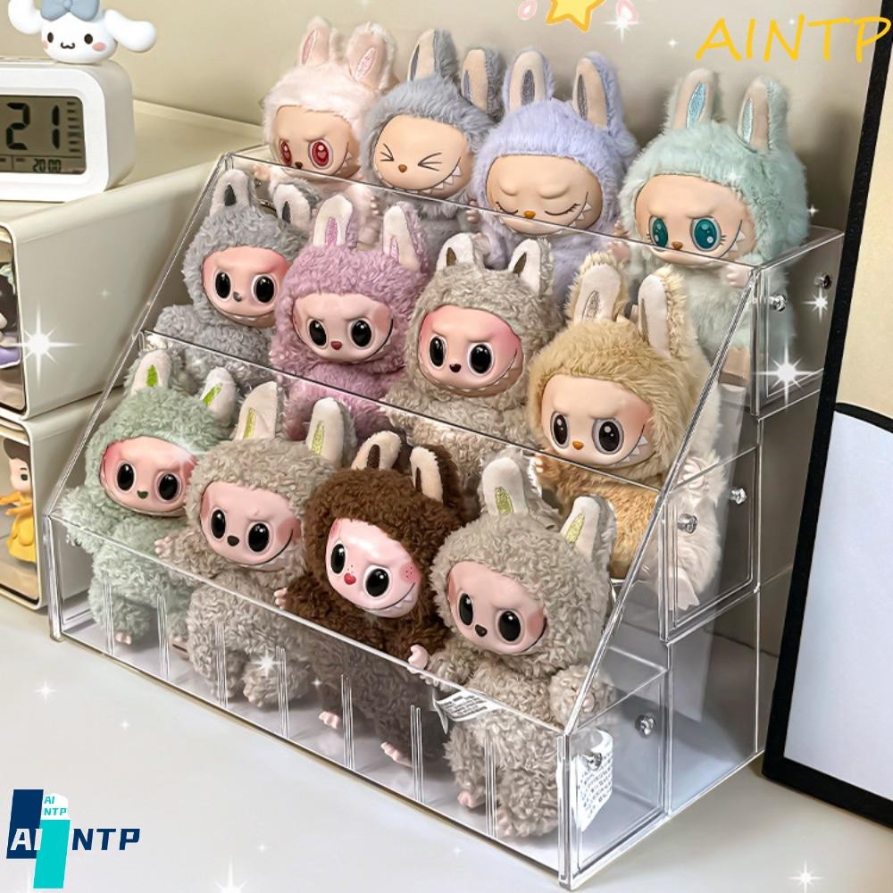 AINTP Labubu Pendant Display Box, Ladder Rack Transparent Labubu ...