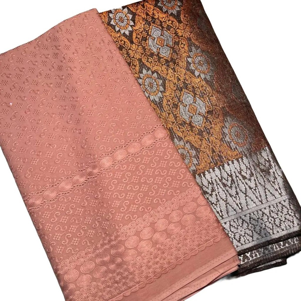 KAMDAR Combo Set Songket & Mix Cotton Embroidery Kain Pasang - Ironless ...