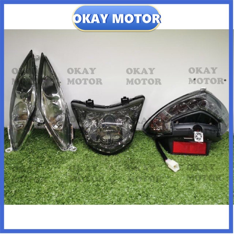 lc135 v1 X1r X1-R lcv1 head lamp signal tail lamp lampu lampu belakang tinted smoke | Shopee ...