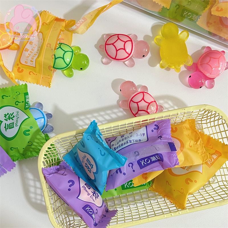 thewoodfamer Cute Mini Luminous Turtles Model Blind Bag Toys Miniature ...