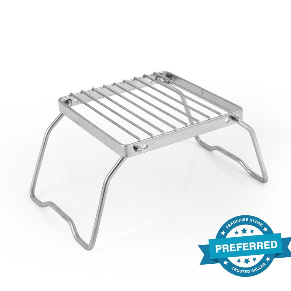 Outdoor Stainless Steel Stove Holder Portable Foldable Barbecue Stand ...