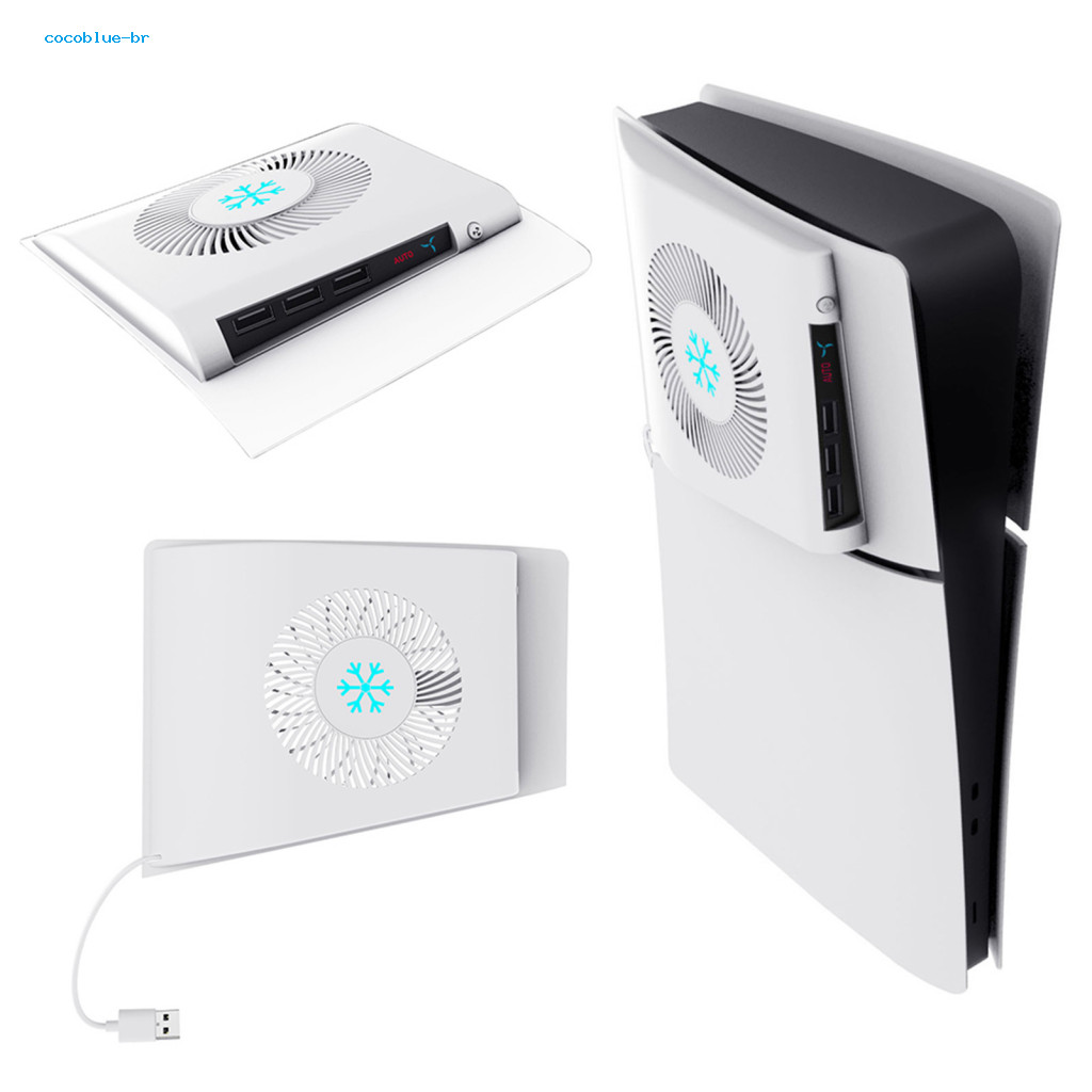 High Speed Console Fan Side-mounted Usb Hubs Ps5 Slim Cooling Fan with ...