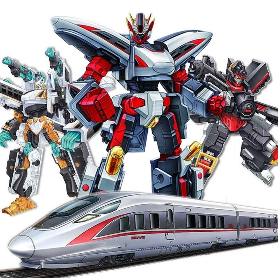 Chuangxiang Train Superman Mecha Transforming Car Fit Robot Children's ...