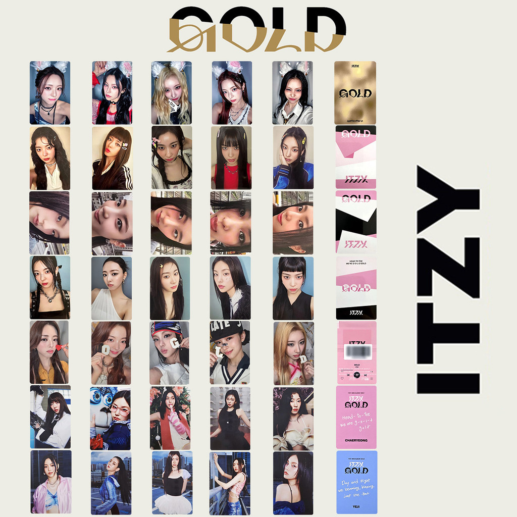 Itzy Return New Album GOLD Merchandise Photocard Special Photocard Huang Lizhi CHAERYEONG ...
