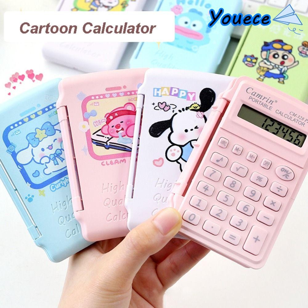 YOUECE Flip Calculator, Crayon Shin-chan Kuromi Student Stationery ...
