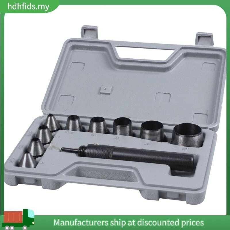 [in stock]10Pcs Heavy Duty Hollow Punch Kit Set Gasket Leather Rubber ...