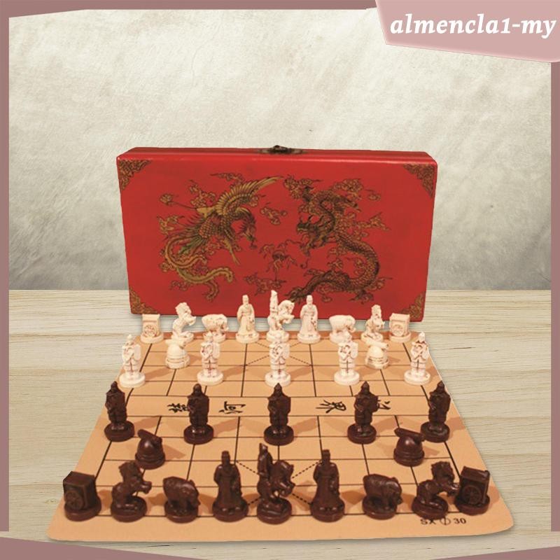 [AlmenclaabMY] Chinese Chess Resin Chess Pieces for Kids And Adults ...