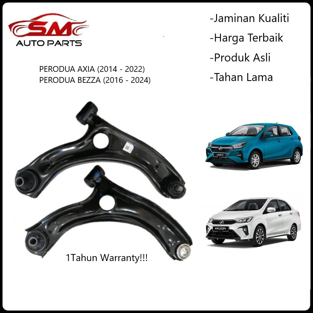 SM Front Lower Arm - Perodua Axia / Bezza ( 1Year Warranty ) High ...