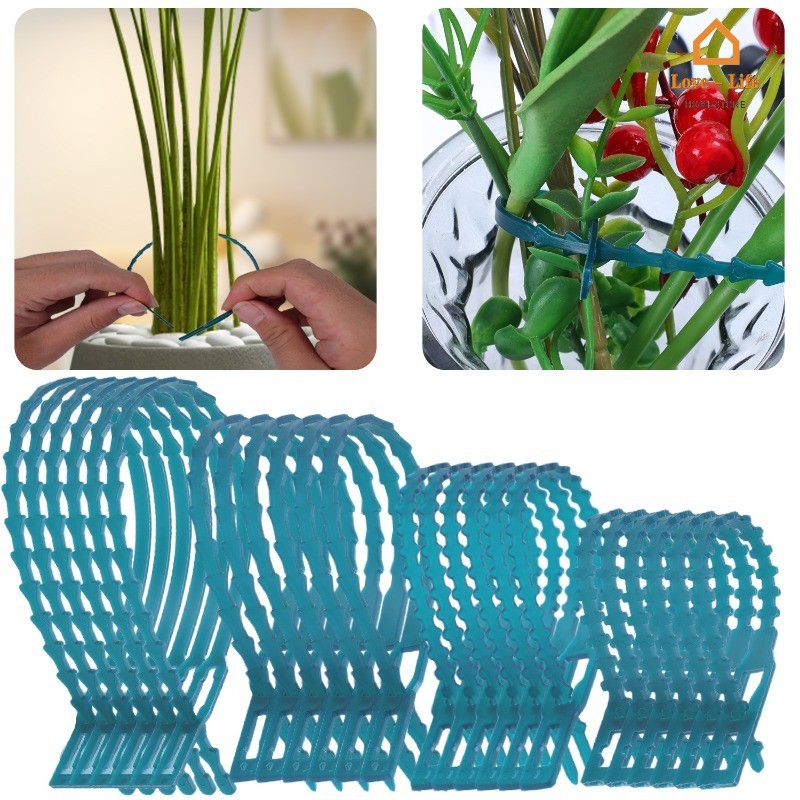 Garden Tree Climbing Support Vine Stem Clamps - Adjustable Plastic Self ...