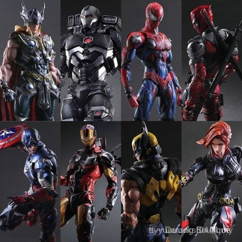 DomesticPABlack Spider-Man Poison Deadpool Iron Man the Wolverine ...