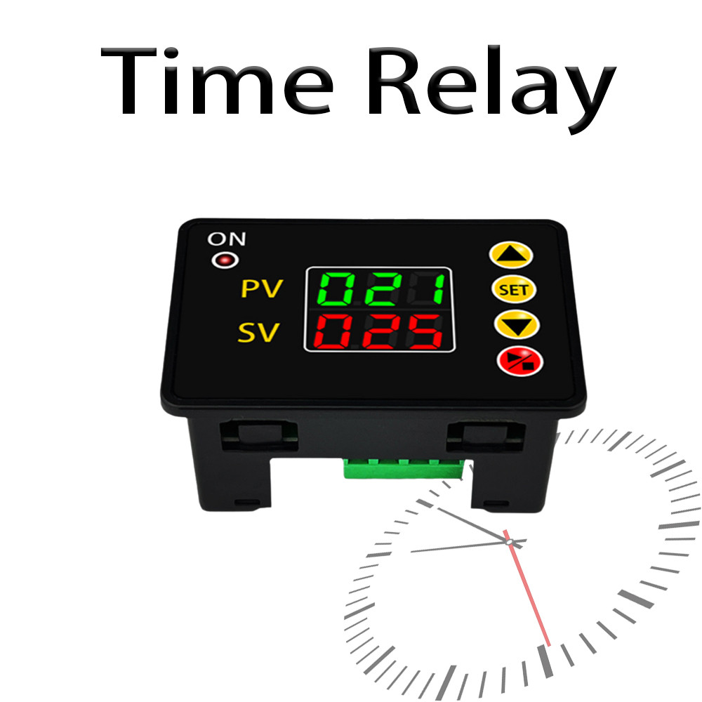 0-999s/min/hour DC 12V 24V AC 110V 220V Digital Time Delay Switch Relay T2310 Open Timer Control ...