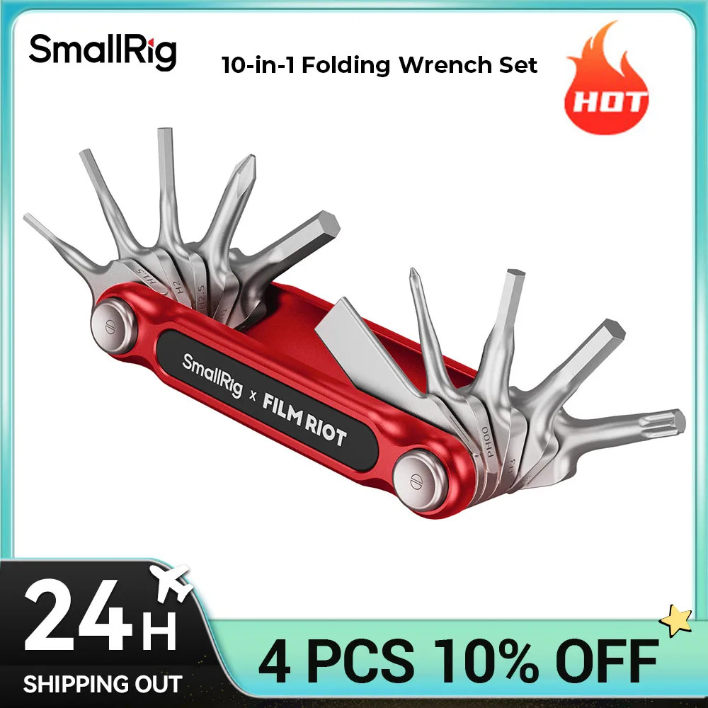 SmallRig X FILM RIOT 10-in-1 Folding Wrench Set with Multiple Angle ...