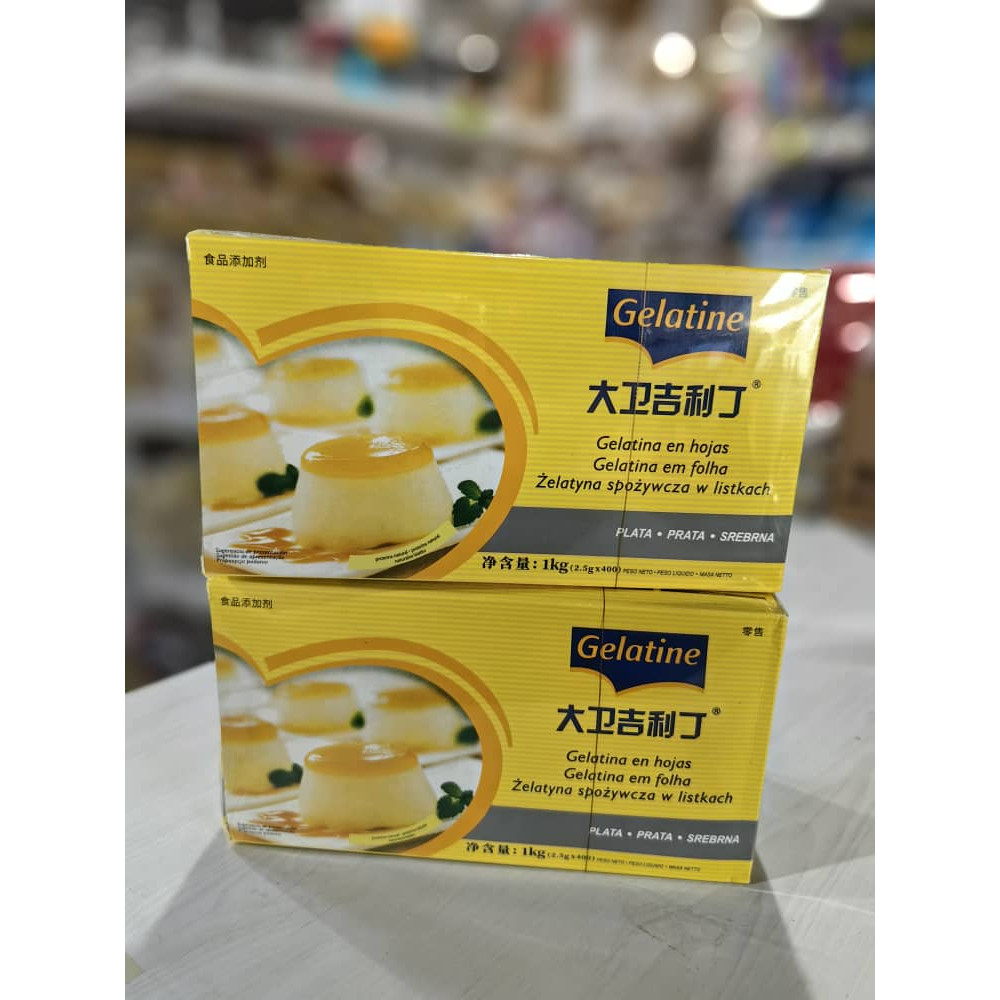 Imported Gelatine Sheet 1kg/200g Gelatine Powder 1kg/进口吉利丁片/粉 1公斤/200克 ...