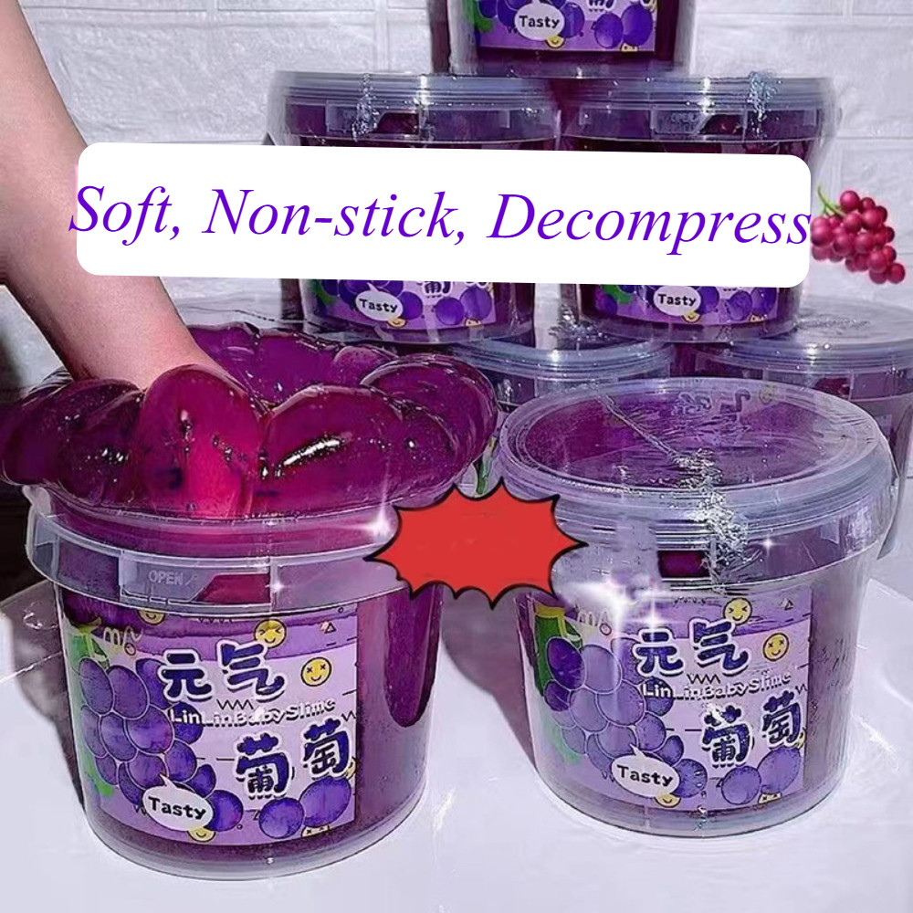 Creative Slime Squishy Toys Silicone Lychee Bubble Water Non-stick Hand ...