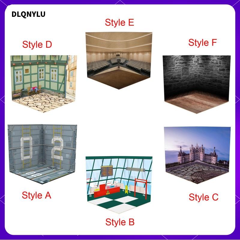 [dlqnylu] 1:12 Backdrop Diorama Scene Organizer Display for Action ...