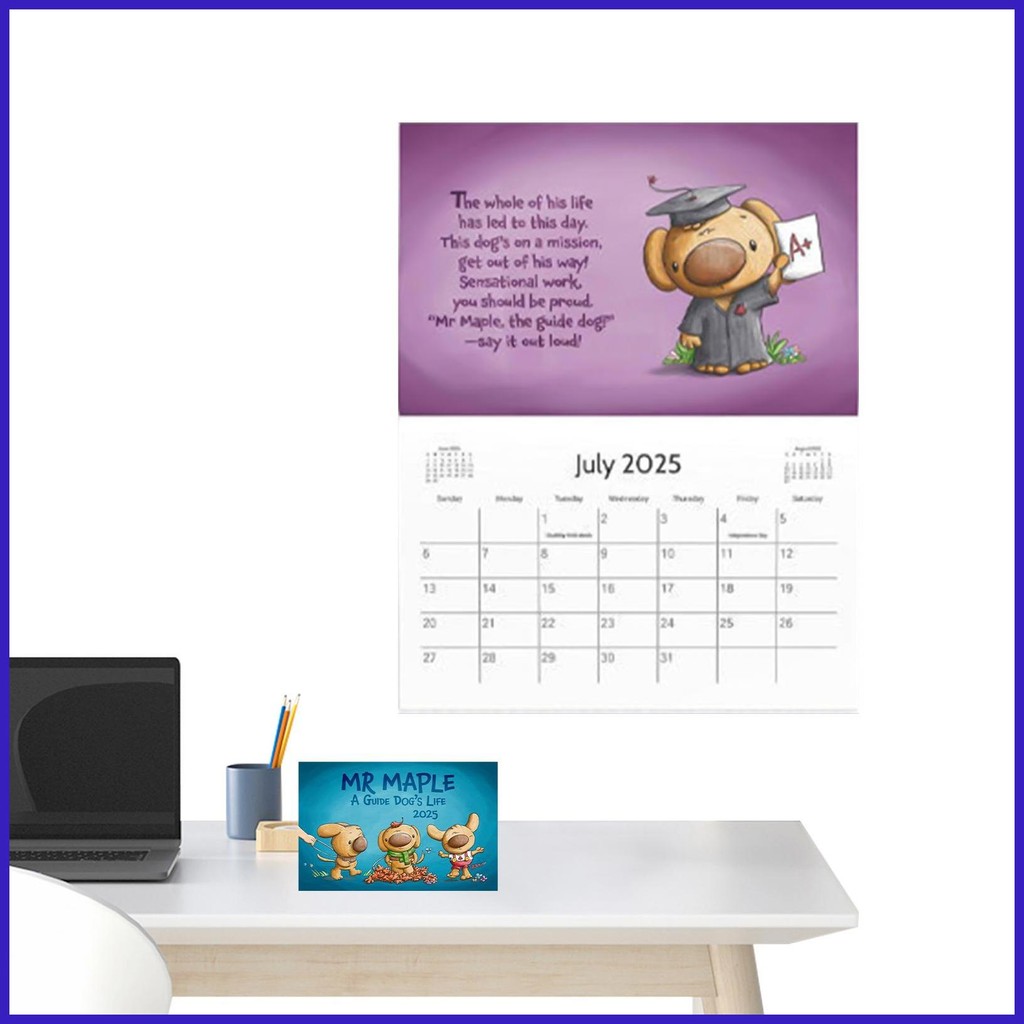Monthly Calendar 2025 Decorative Wall Calendar 12 Month Bedroom Wall ...