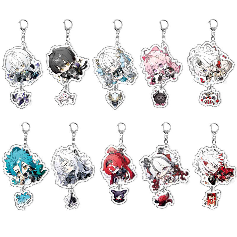 Wuthering Waves Rover Acrylic Keychain Pendant Anime Periphery Backpack ...