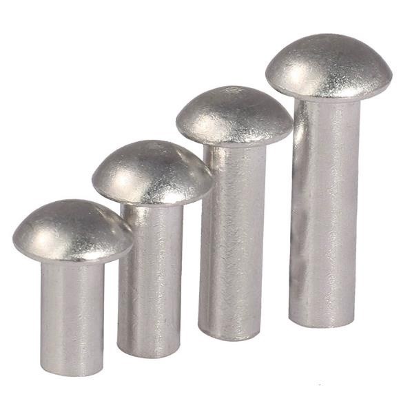 M2 M3 M4 M5 GB867 Half Round Head Aluminium Solid Rivets Self-plugging ...