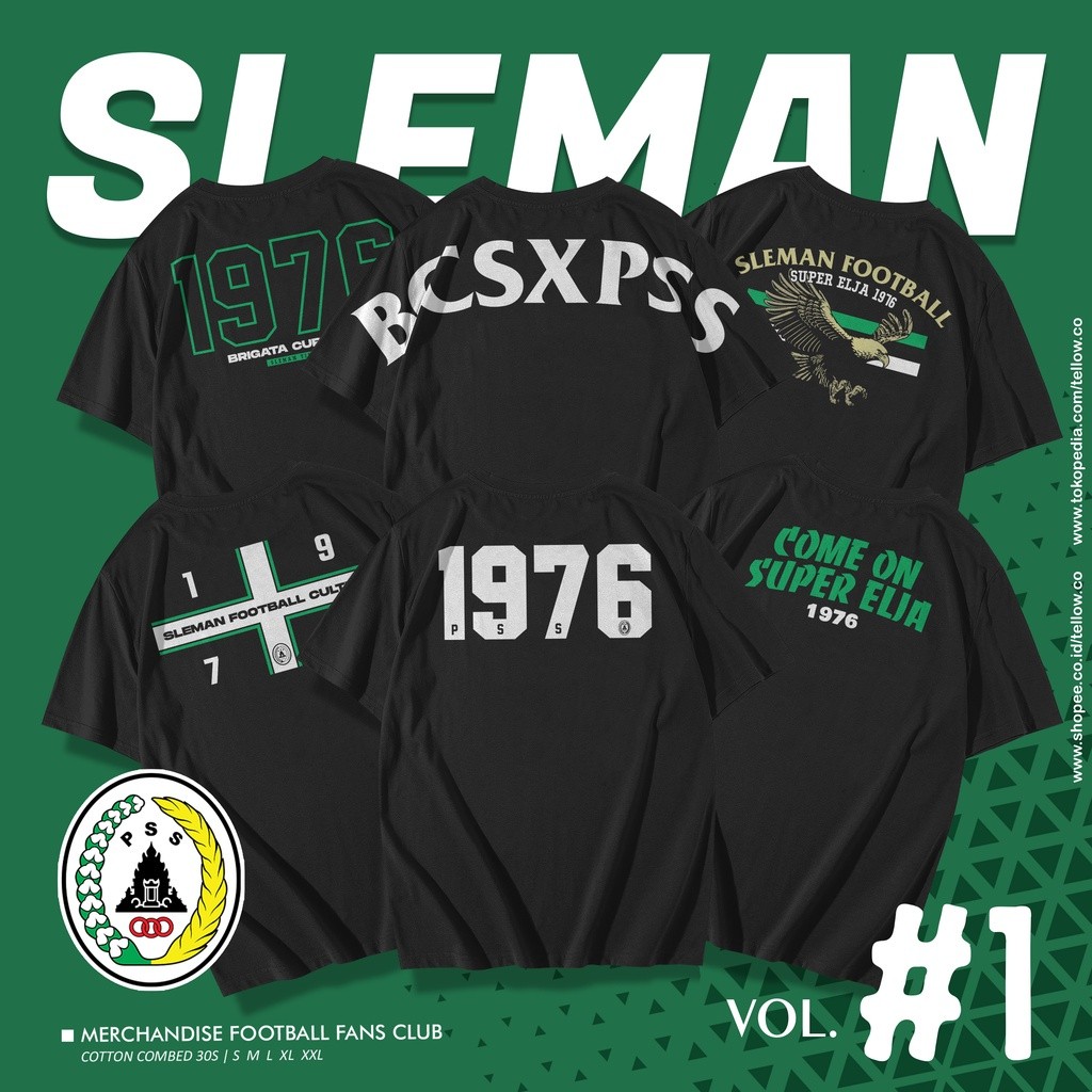 Pss Supporter T-shirt Sleman_ BCS Brigata Curva Sud_SABLON DTF STREET ...