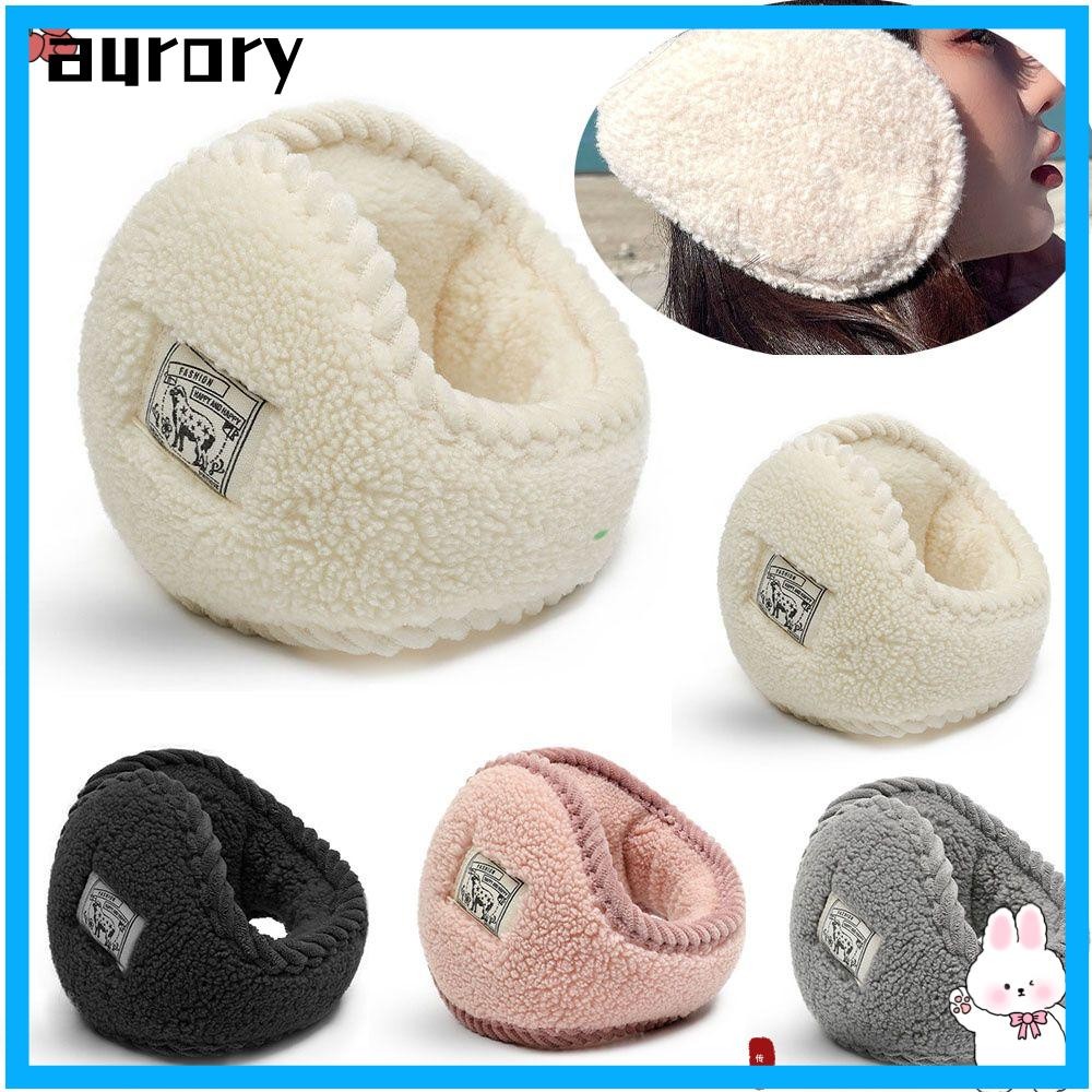 AURORY Lamb Wool Dustproof Ear Muffs Cover Earcap Winter Ear Protect ...
